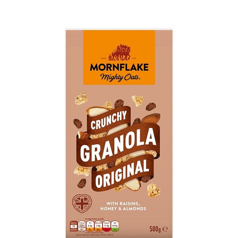 Τραγανή Γκρανόλα Original 500 g - Mornflake | GymBeam.gr